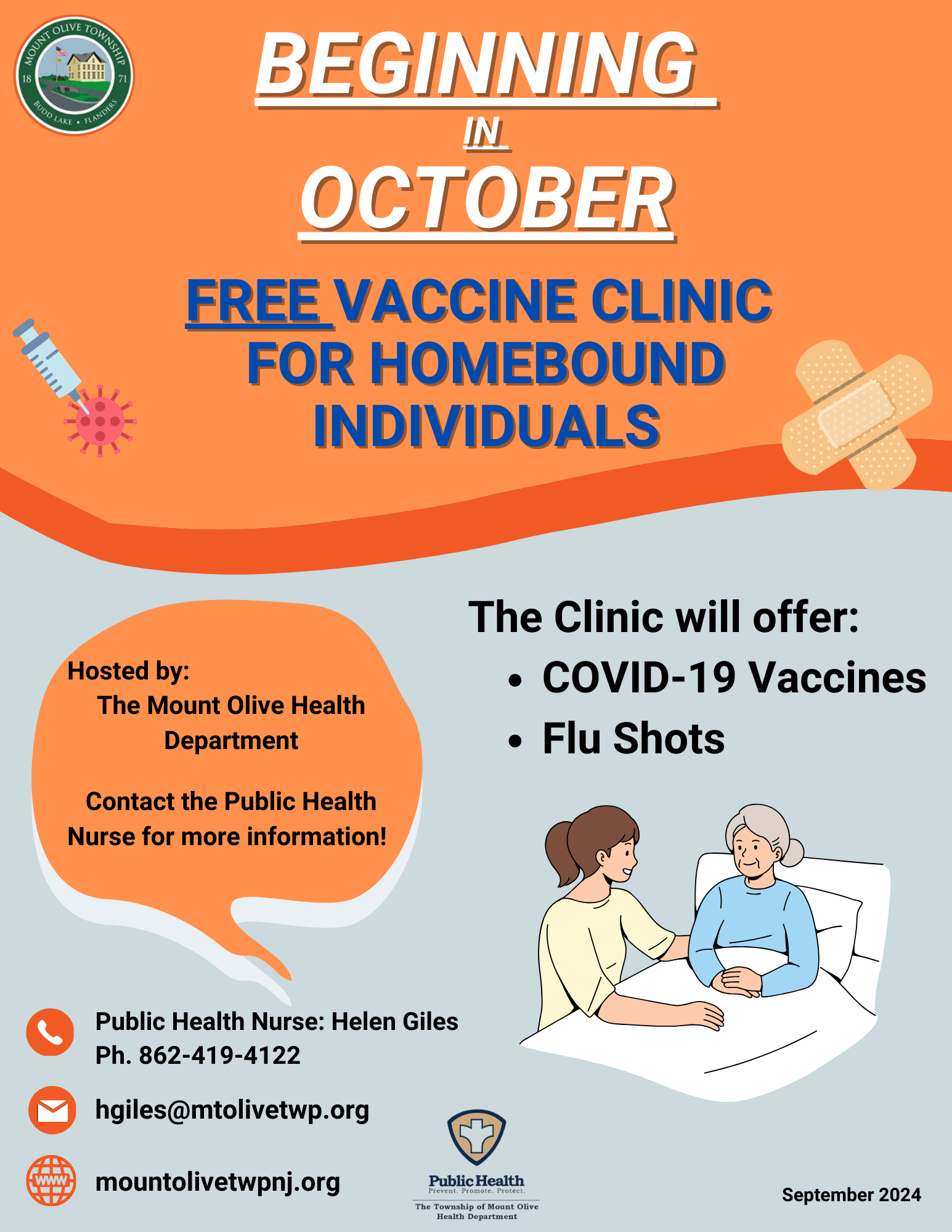 Homebound Vaccination Outreach | Mount Olive NJ